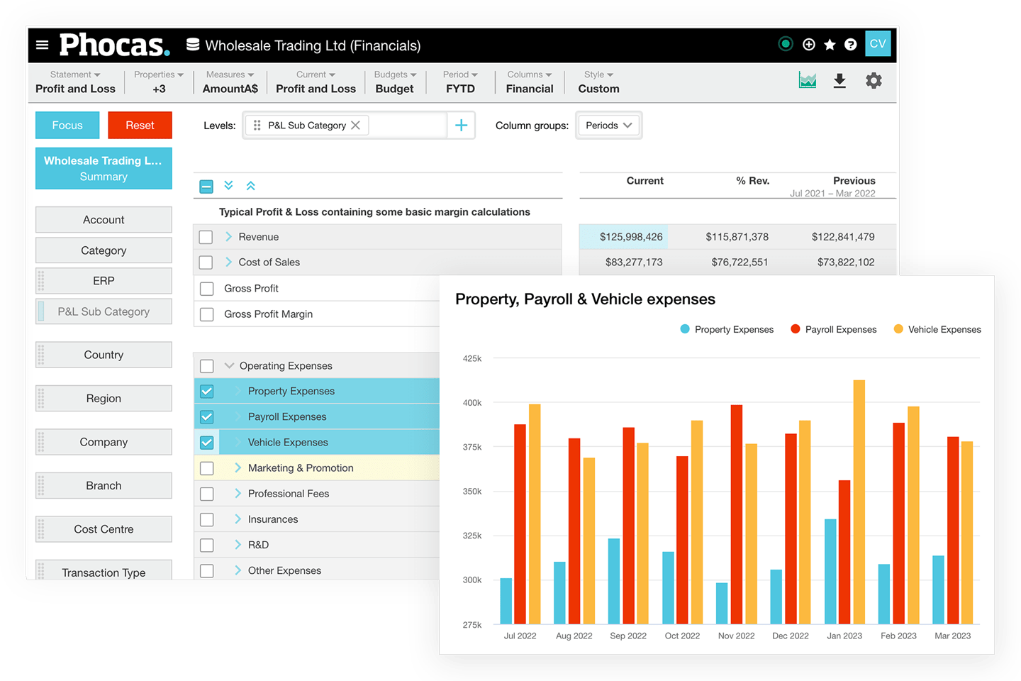 Financial Analytics Software | Financial Statements Reporting Dashboard