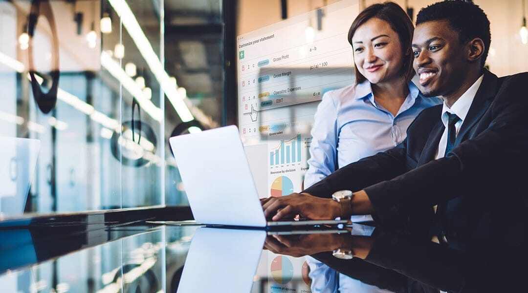 Ad hoc analysis and financial reporting using business intelligence