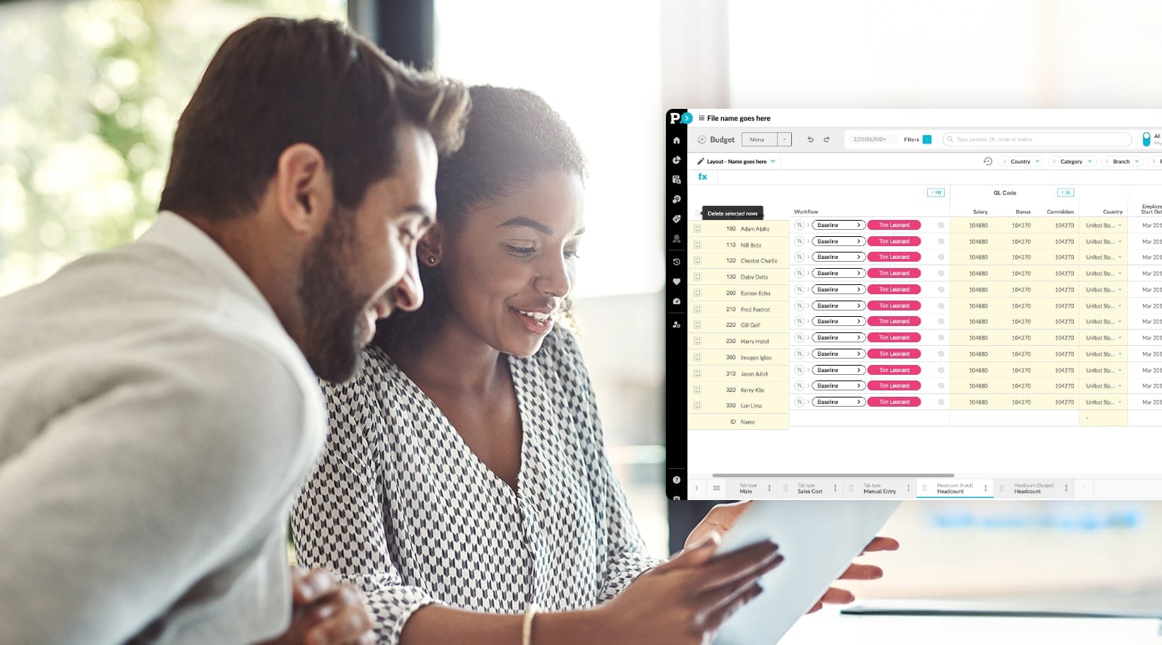 Improve forecasting with headcount planning and workforce planning